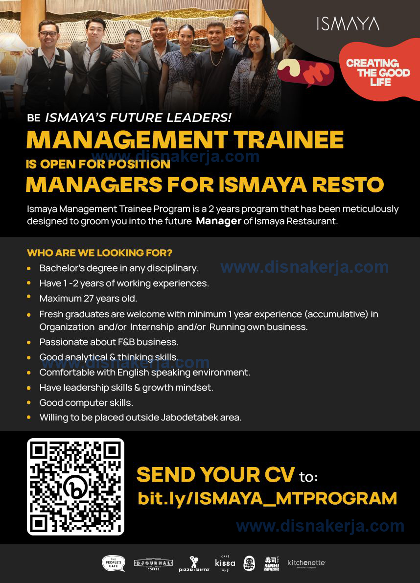 ISMAYA Group – DISNAKERJA.COM