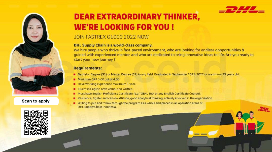 PT DHL Supply Chain Indonesia (DHL Express) – DISNAKERJA.COM