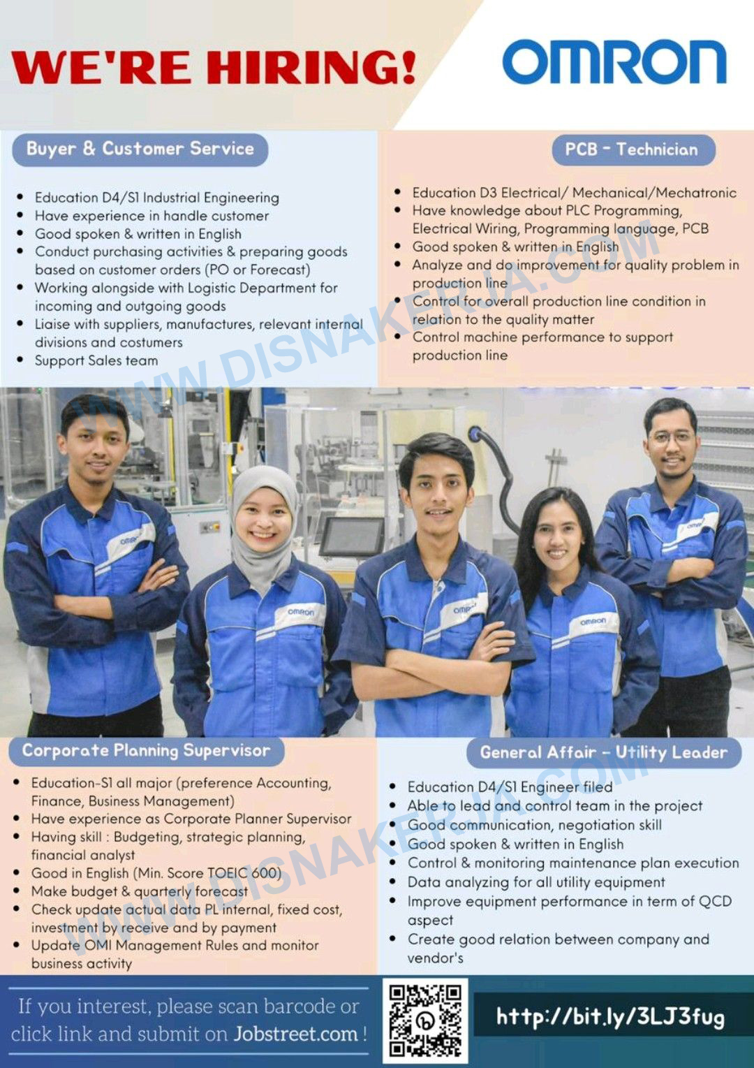 PT Omron Manufacturing Of Indonesia – DISNAKERJA.COM