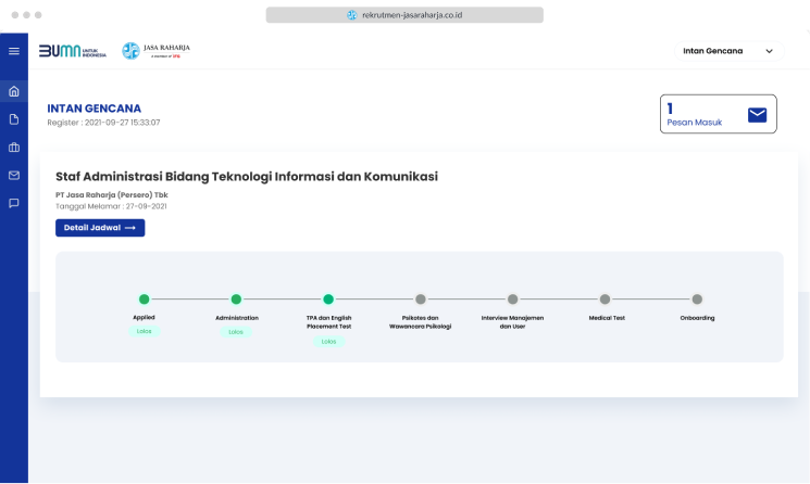 Pengumuman Hasil Seleksi Administrasi Rekrutmen Calon Pegawai PT Jasa ...
