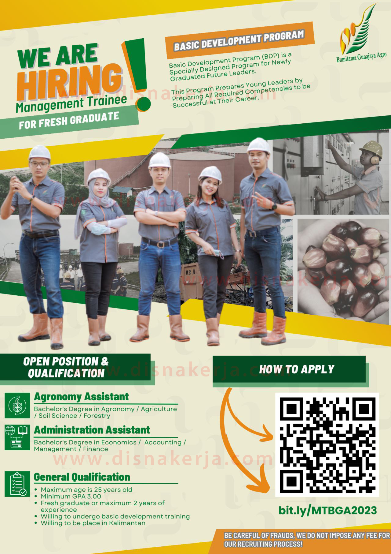 Lowongan Kerja PT Bumitama Gunajaya Agro (BGA Group) - DISNAKERJA.COM